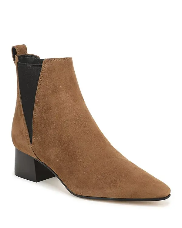 Veronica Beard Astra Chelsea Ankle Boots - Chestnut