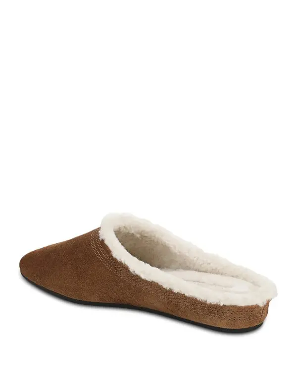 Veronica Beard Narcisa Shearling Mule Flats