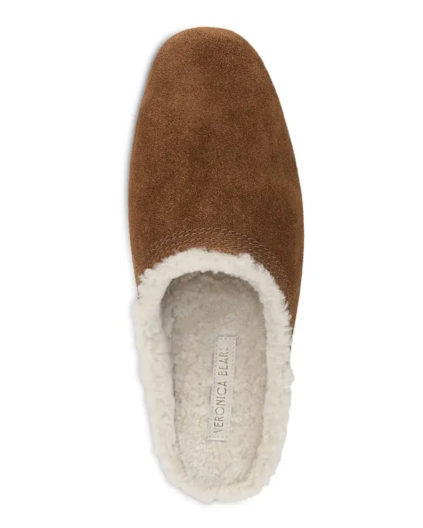 Veronica Beard Narcisa Shearling Mule Flats