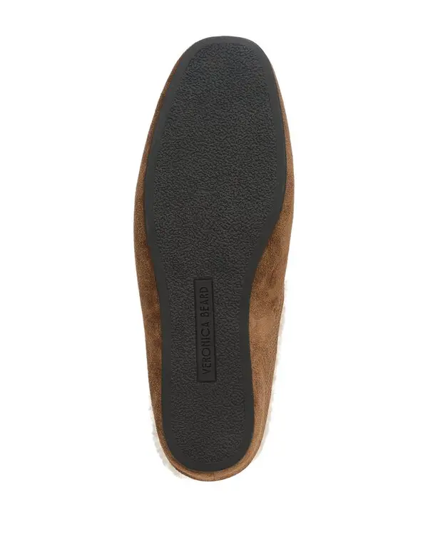 Veronica Beard Narcisa Shearling Mule Flats