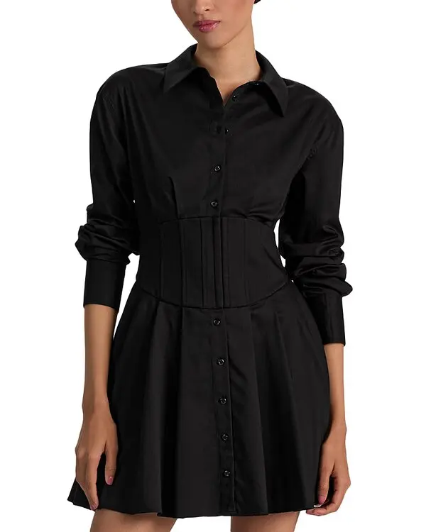 Alice + Olivia Edie Corset Dress - Black