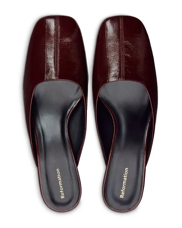 REFORMATION Inez Leather Mules