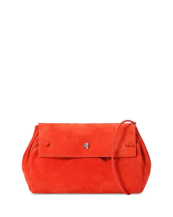 Staud Cy Convertible Leather Bag - Tangelo