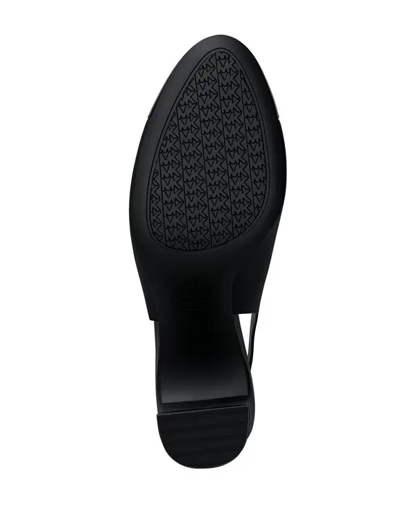 Michael Kors Piper Leather Flex Slingback Pumps - Black