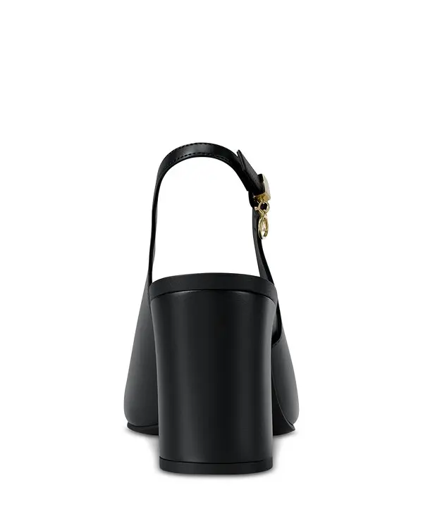 Michael Kors Piper Leather Flex Slingback Pumps - Black