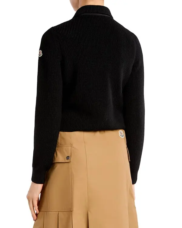 Moncler Diamond Quilted Padded Wool Cardigan