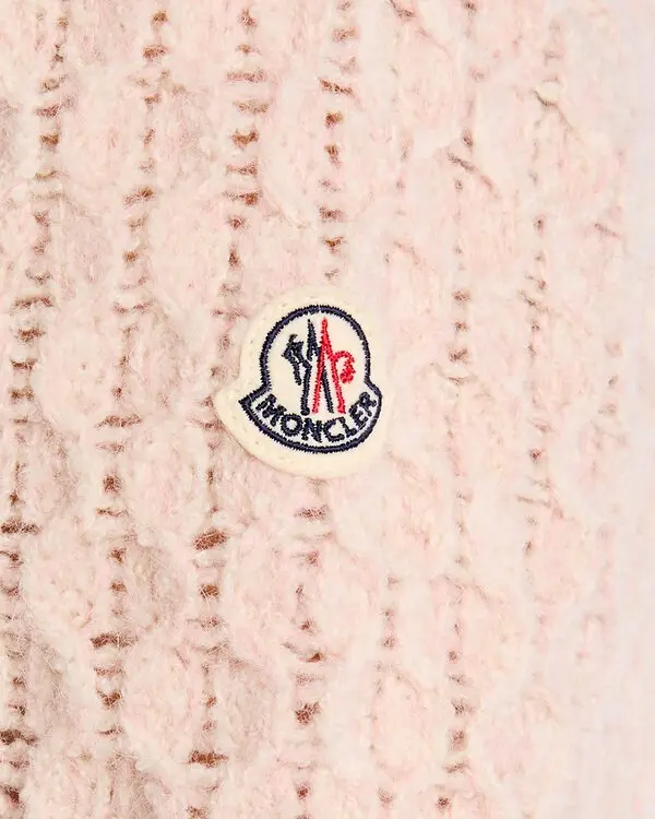 Moncler Textured Wool Blend Crewneck Sweater