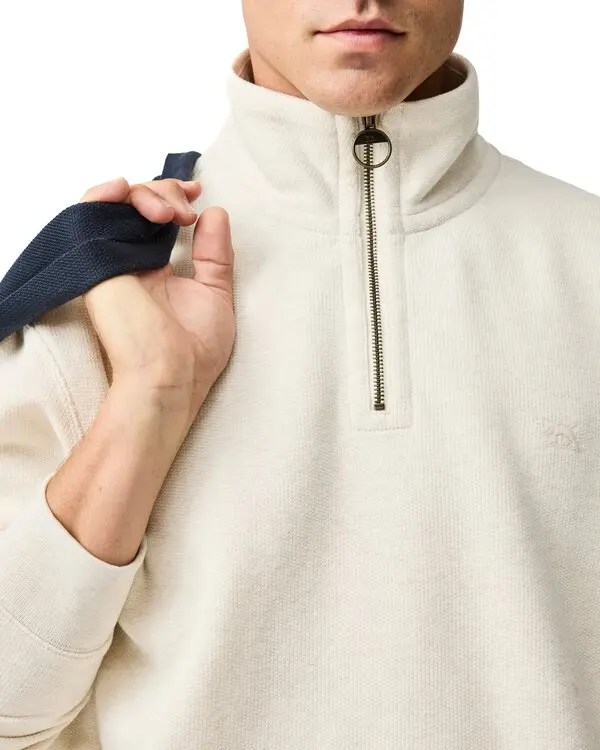 Rodd & Gunn Newfield Fleece Quarter Zip Shirt - Oat