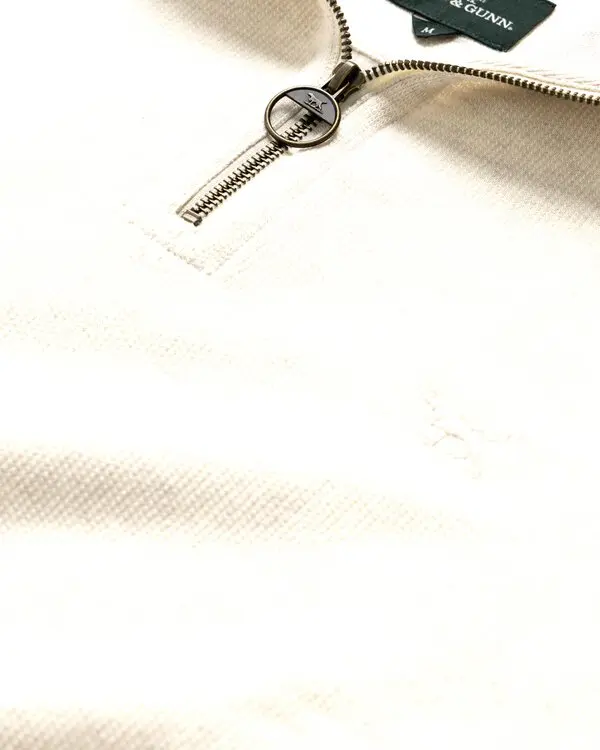 Rodd & Gunn Newfield Fleece Quarter Zip Shirt - Oat