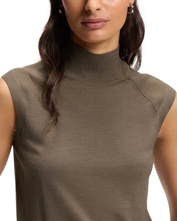 Hugo Boss Fipini Wool Mock Neck Sweater