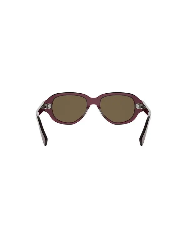 Celine 52mm Round Frame Sunglasses - Shiny Red