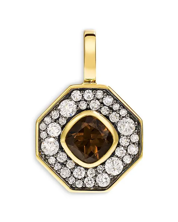 BY PARIAH 14k Yellow Reverie Smokey Quartz & Diamond Pendant - Gold