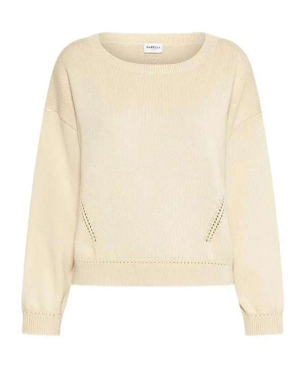 Marella Ribbed Knit Sweater - Nude