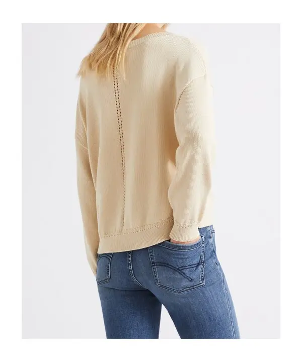 Marella Ribbed Knit Sweater - Nude