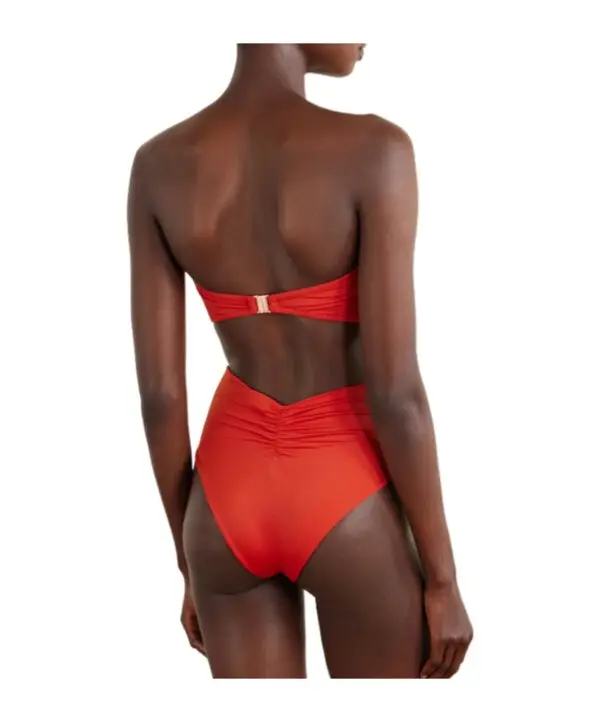 Johanna Ortiz Strapless Bikini Top - Red