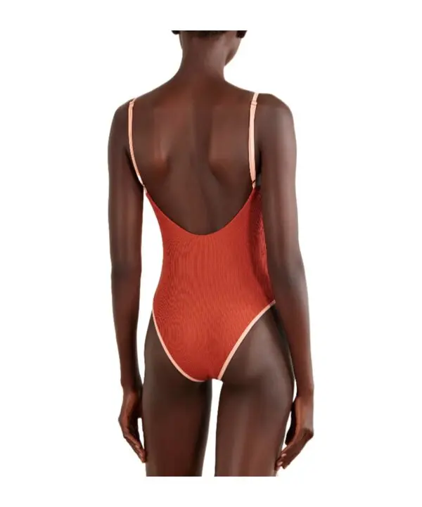 Johanna Ortiz Vneck Cutout Onepiece Swimsuit