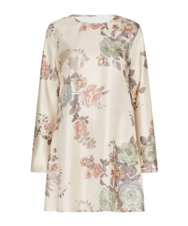 Marella Printed Long-sleeve Dress - Multi-color