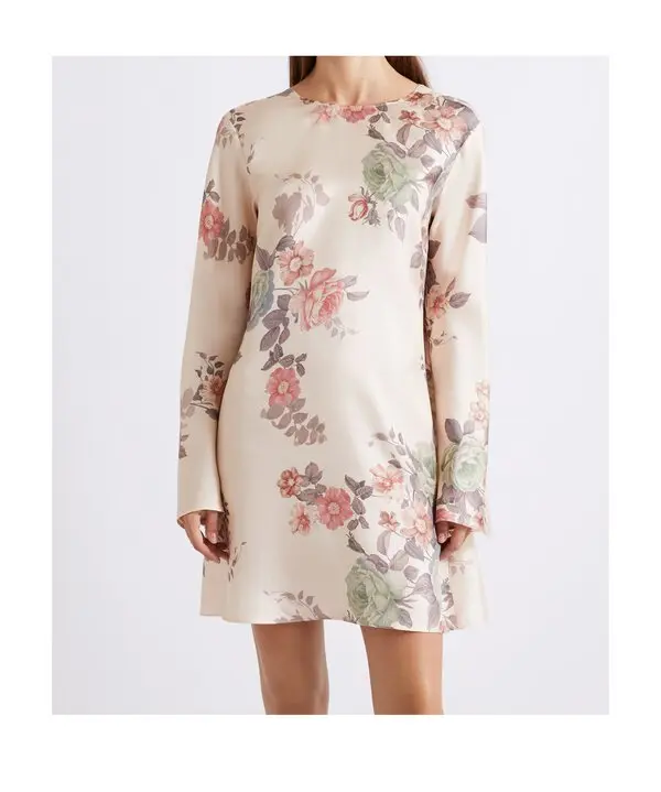 Marella Printed Long-sleeve Dress