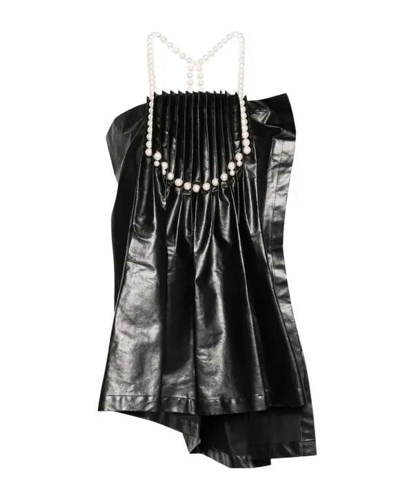 Junya Watanabe Pearl-detail Pleated Blouse