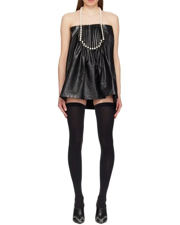 Junya Watanabe Pearl-detail Pleated Blouse