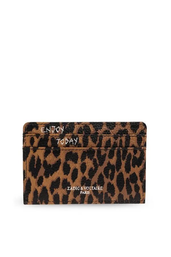Zadig&Voltaire Voltaire Printed Card Holder Wallet
