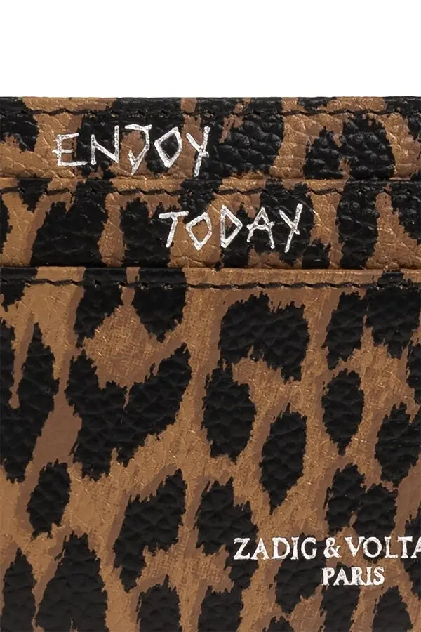 Zadig&Voltaire Voltaire Printed Card Holder Wallet