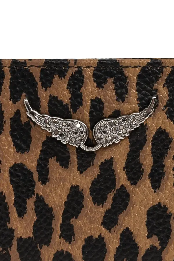 Zadig&Voltaire Voltaire Printed Card Holder Wallet