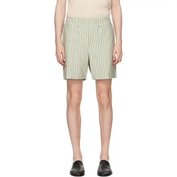 Issey Miyake Vertical-stripe Shorts