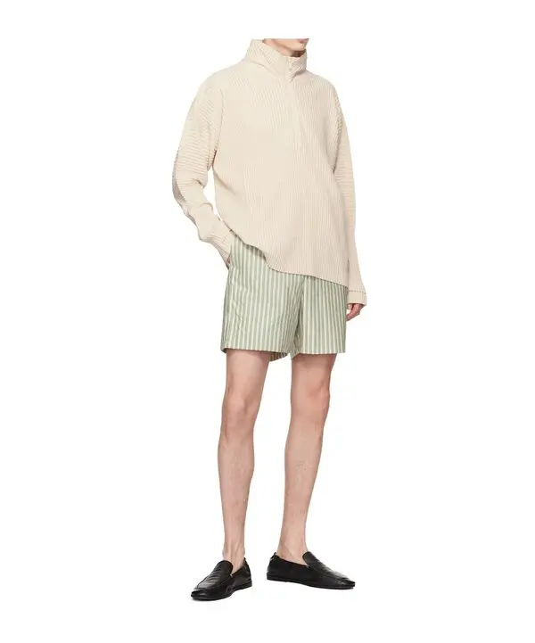 Issey Miyake Vertical-stripe Shorts
