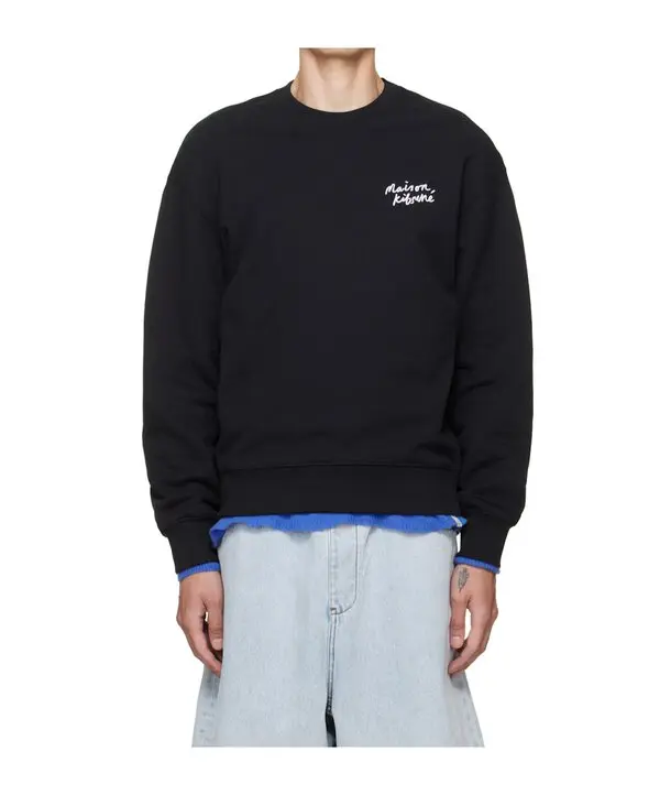 Maison Kitsuné Handwriting Comfort Pullover - Black