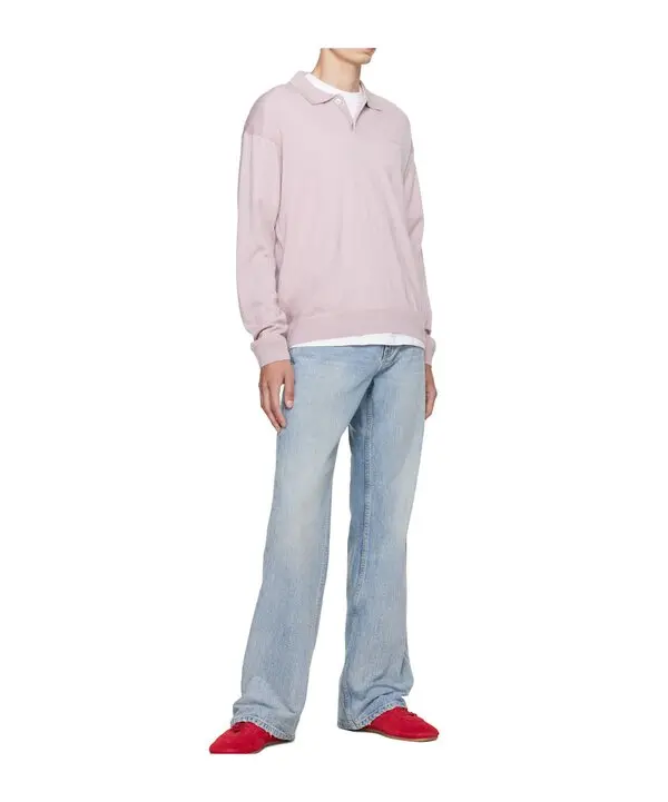 Maison Kitsuné Knitted Polo Shirt