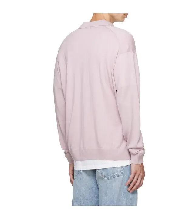 Maison Kitsuné Knitted Polo Shirt
