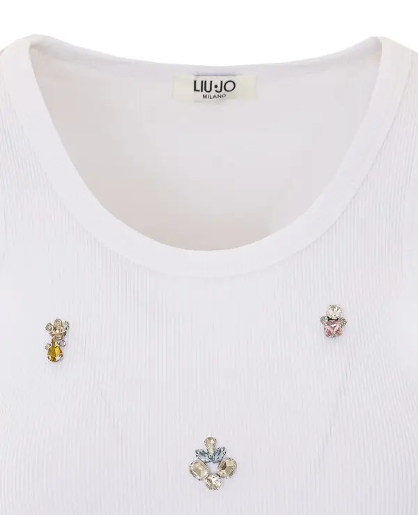 Liu Jo T-shirt With Jewel Decoration