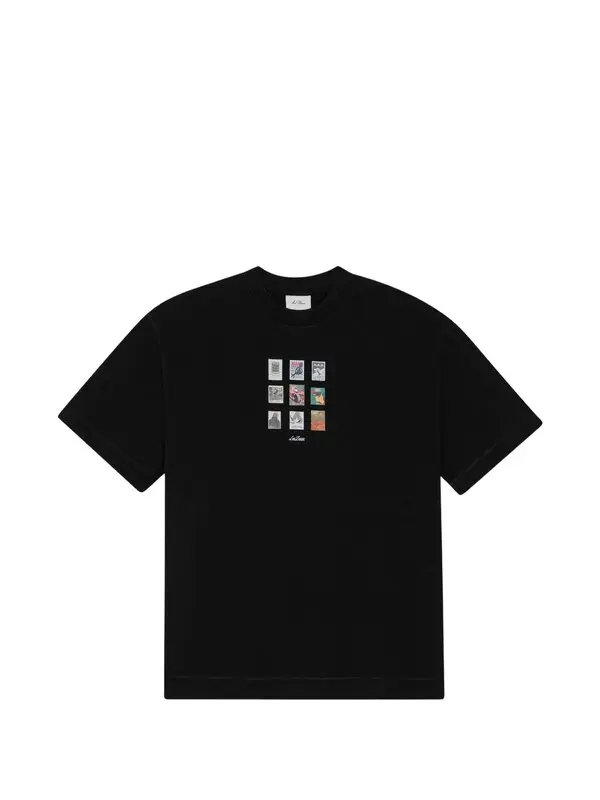 LES DEUX Short-sleeve Jersey T-shirt - Black