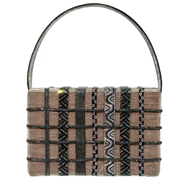 SIMITRI Graphite Etoile Clutch