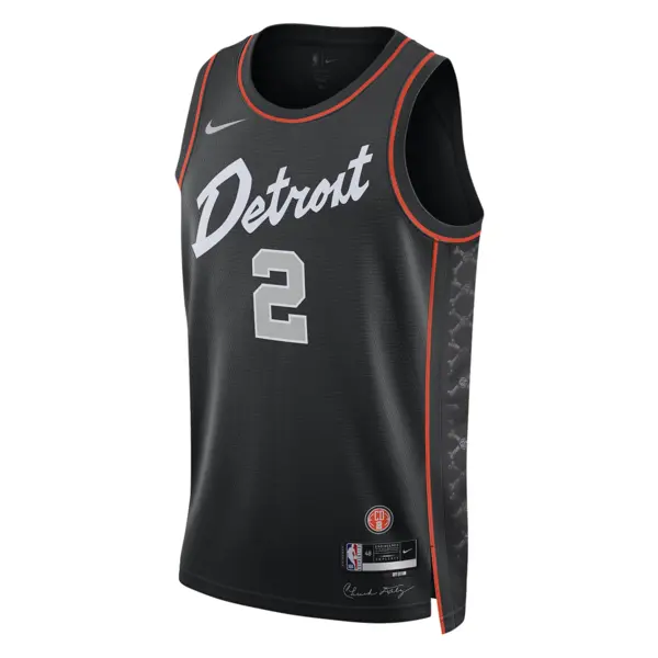 Nike Dri-fit Nba Swingman Jersey 2023/24 City Edition 'detroit Pistons Cade Cunningham - Black