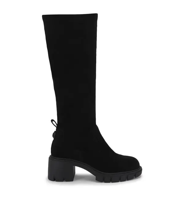 Kurt Geiger Suede Clarence Knee-high Boots - Black