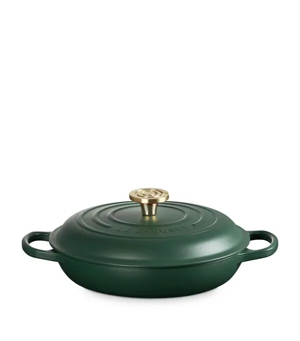 LE CREUSET Cast Iron Shallow Round Casserole Dish