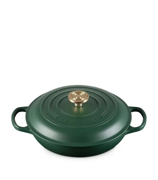 LE CREUSET Cast Iron Shallow Round Casserole Dish