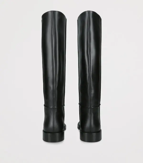 GIANVITO ROSSI Leather Knee-high Riding Boots