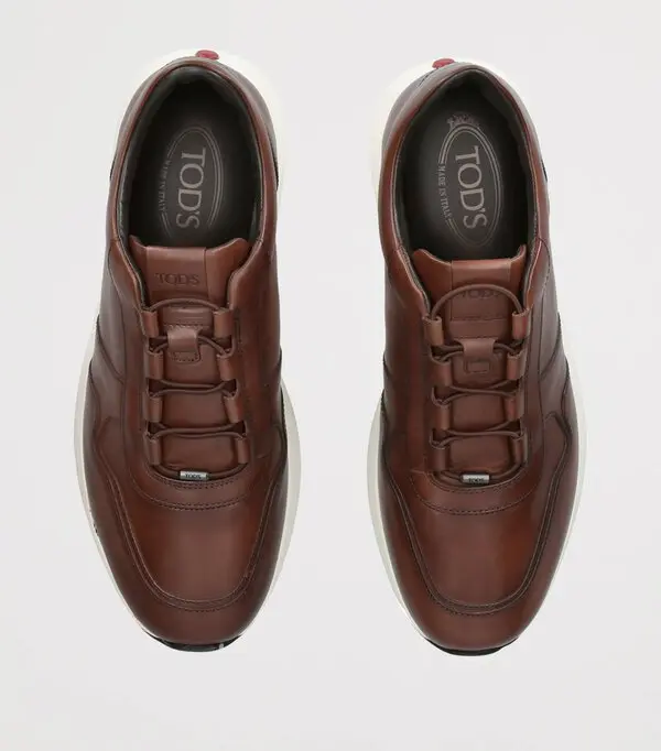 TOD'S Leather All Elastico Sportivo Sneakers