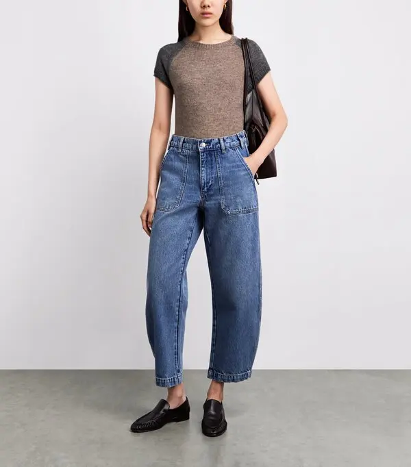 ME+EM Merino Wool-cashmere-silk Sweater Top