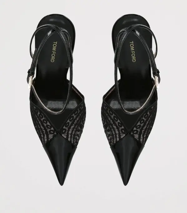 TOM FORD Lace-detail 105 Pumps - Black
