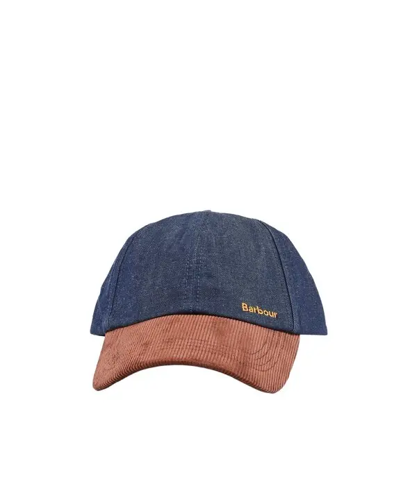 Barbour Mya Denim Baseball Cap - Blue