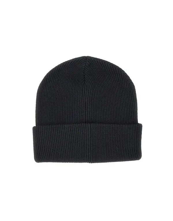 Iceberg Ribbed Logo Beanie Hat
