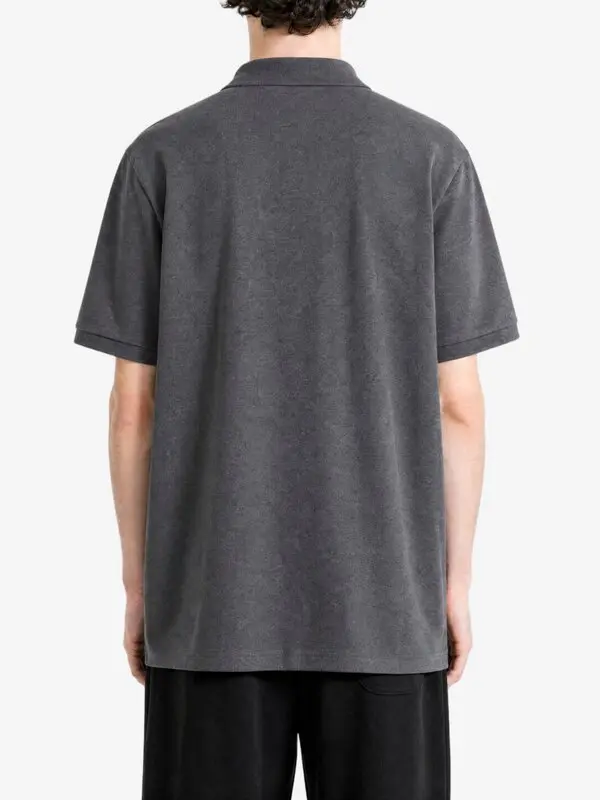 Moncler Shark Patch Piquet Polo Shirt