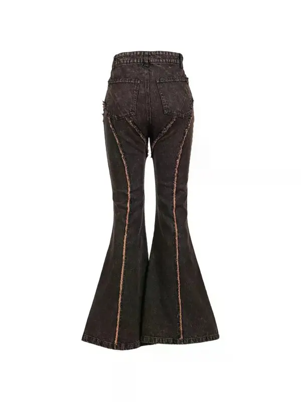VIVAMUS Frayed-seam Flared Jeans