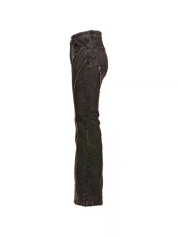 VIVAMUS Frayed-seam Flared Jeans