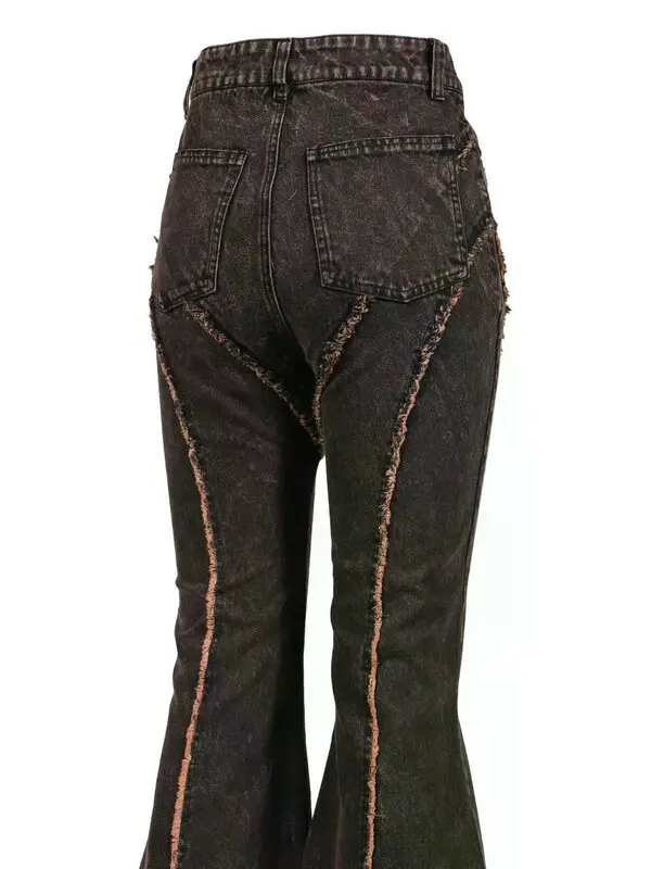 VIVAMUS Frayed-seam Flared Jeans