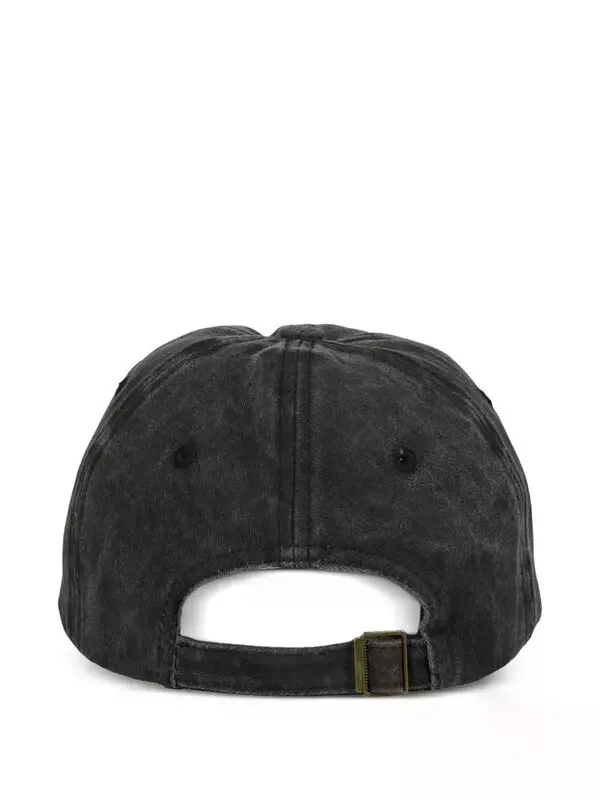 CAPTURE GALLERY Distressed Embroidered Baseball Cap - Black